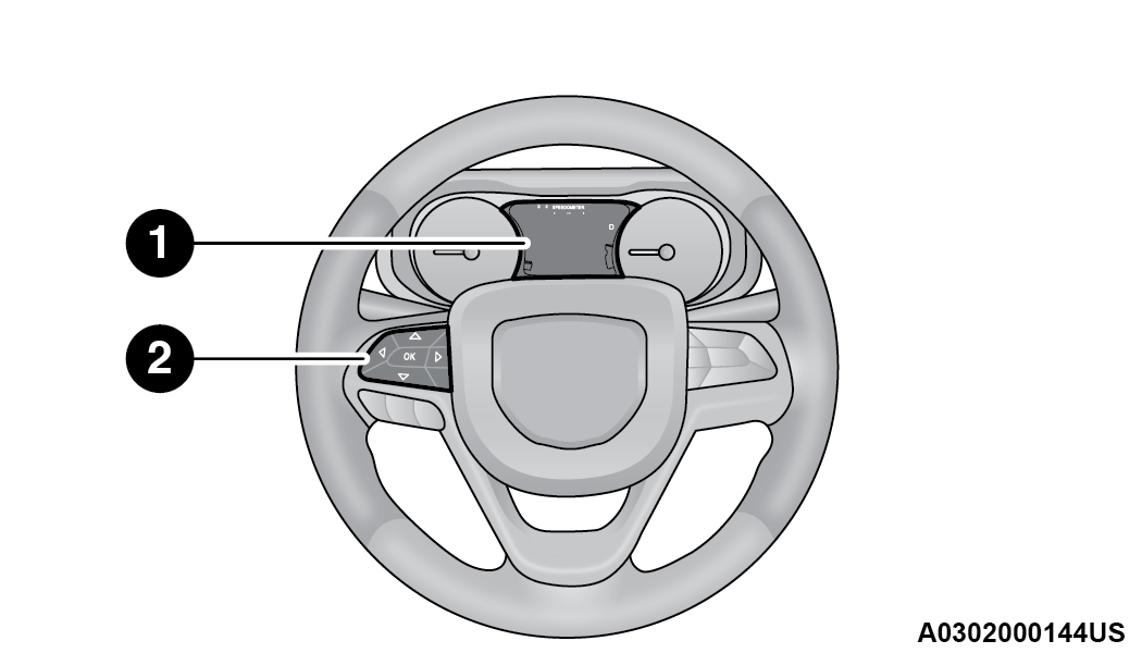 Instrument cluster display 2023 Dodge Challenger | Owner’s Manual